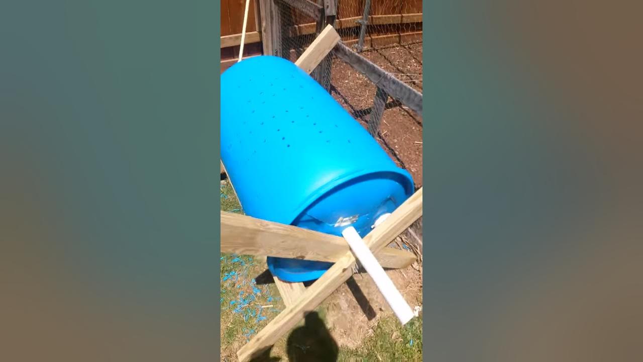 Our Diy Compost Tumbler Youtube
