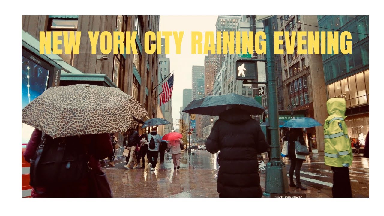 New York 2022 |Wednesday Raining Evening Rush Hour Walking ,Manhattan, NY(Nov 30, Wed) - YouTube