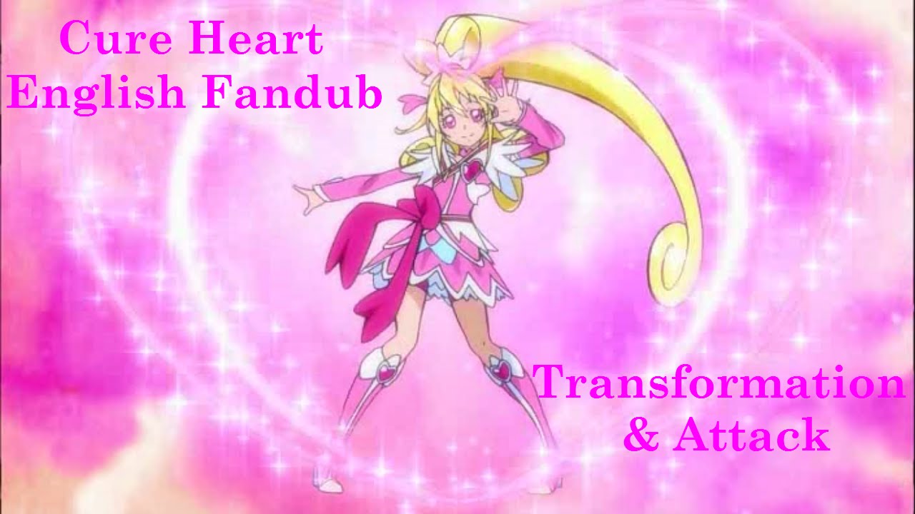 Doki Doki Precure - Cure Heart Transformation + Attack English Fandub ...