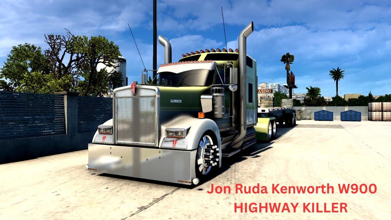 Jon Ruda Kenworth W900 custom highway killer American truck simulator ...