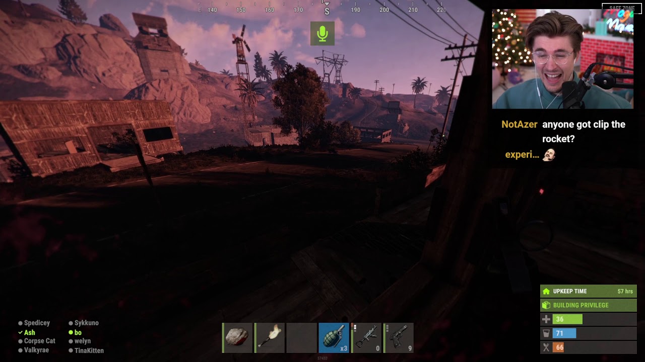 Ash destroys luds door | OTV Rust server - YouTube