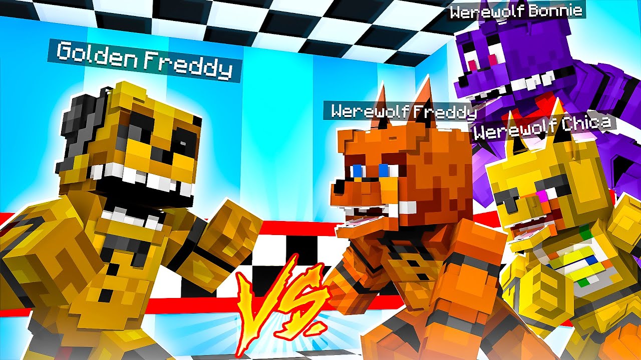 Werewolves Attack Golden Freddy | Minecraft Five Nights at Freddy’s ...