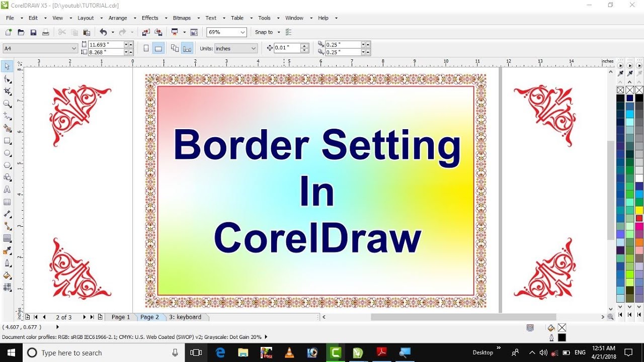 Learn CorelDraw In Hindi Tutorial 20 Contour Tool Make Border In learn-coreldraw-in-hindi-tutorial-20-contour-tool-make-border-in