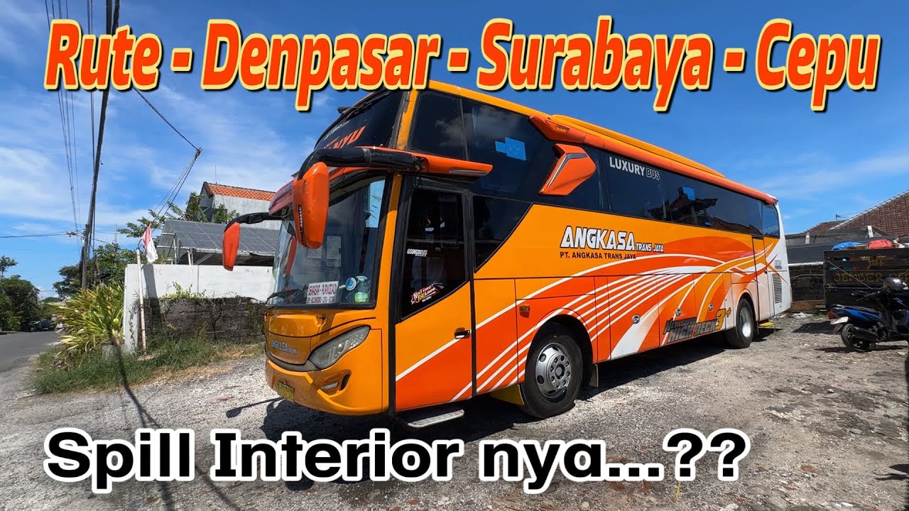 BUS ANGKASA TRANS JAYA II Rute Denpasar - Surabaya - Cepu PP #bus #fypシ ...