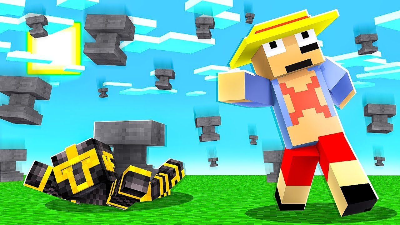 😱 LLUVIA DE YUNQUES EN LA CIUDAD DE MINECRAFT ☔ - YouTube