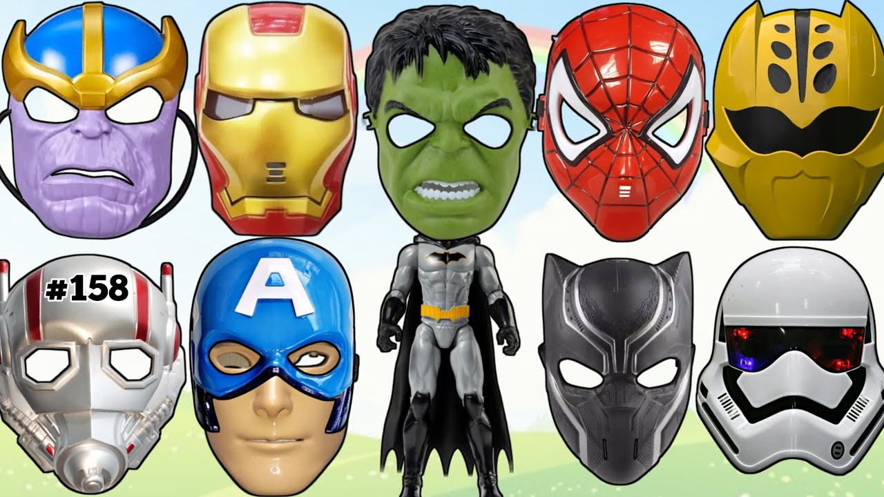 Marvel's Avengers superhero mask collection || Spider-Man, Iron-Man ...