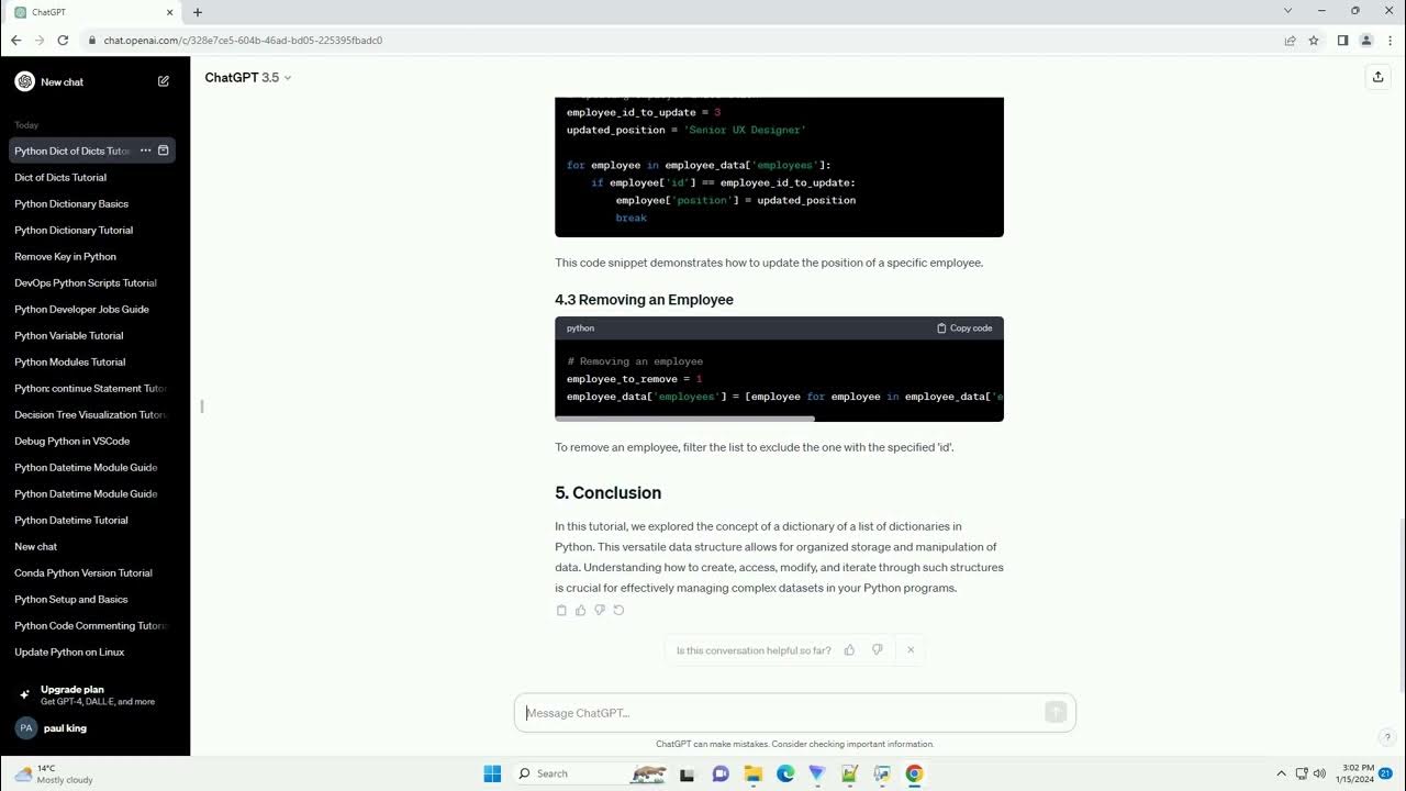 dictionary of list of dictionaries python - YouTube