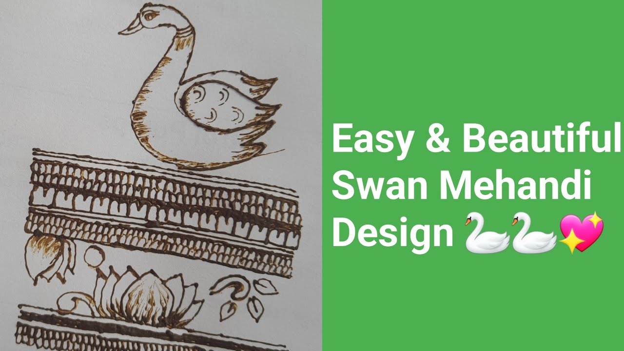 Easy & Beautiful Swan Mehandi Design ll Simple Mehandi Design ll Easy ...