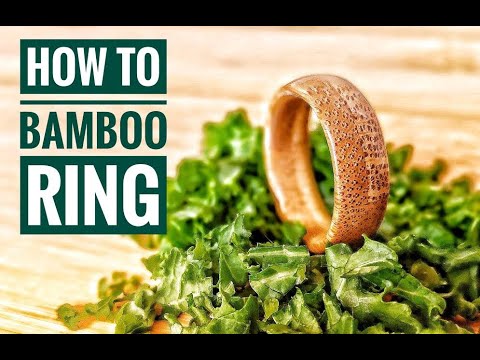 How to make a Bamboo ring from a cutting board - YouTube