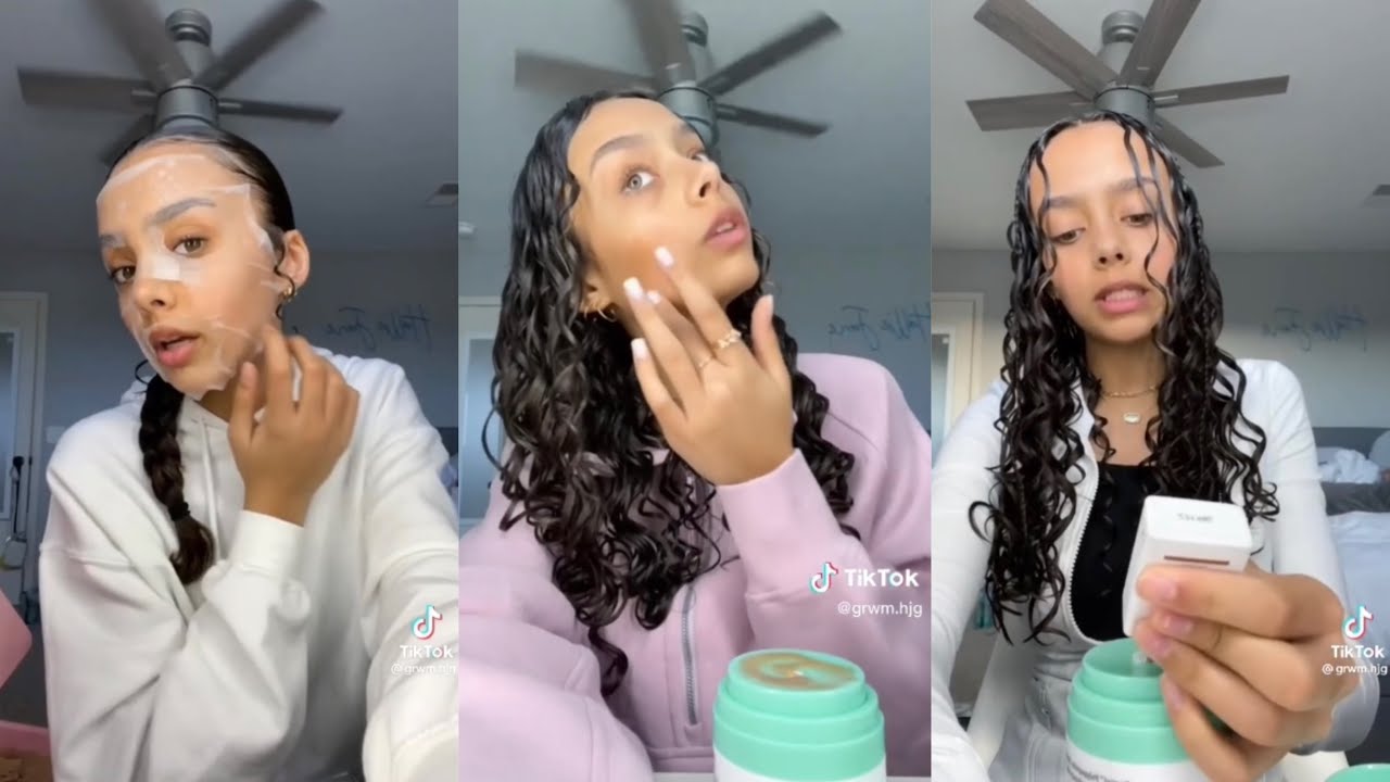 Hallie GRWM TikTok Compilation - YouTube