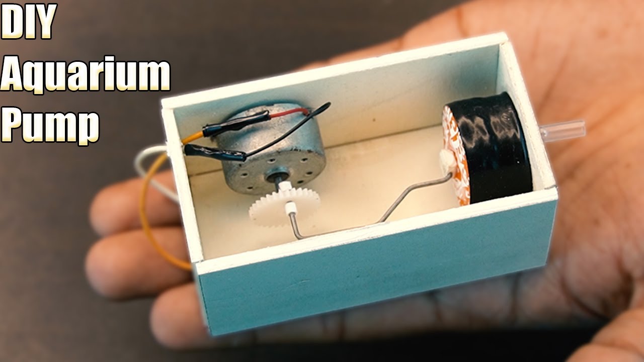 How to Make an Aquarium Oxygen Pump - Easy & Fun! - YouTube