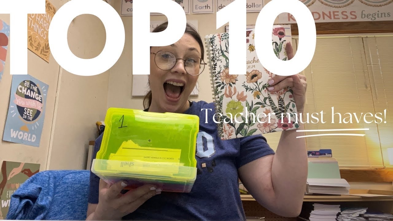 TOP 10 TEACHER MUST HAVES! || FIRST YEAR TEACHER 🍎 ️ - YouTube