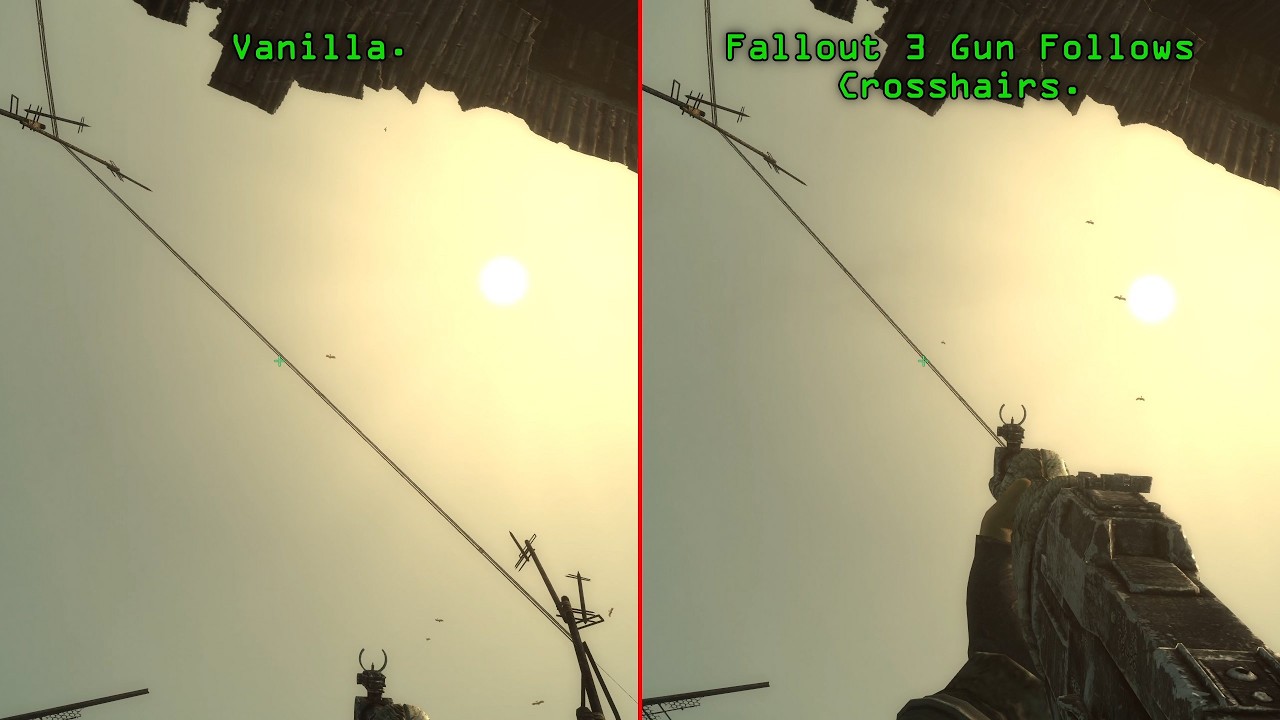 FO3 Mods - Fallout 3 Gun Follows Crosshairs In First Person View by ...