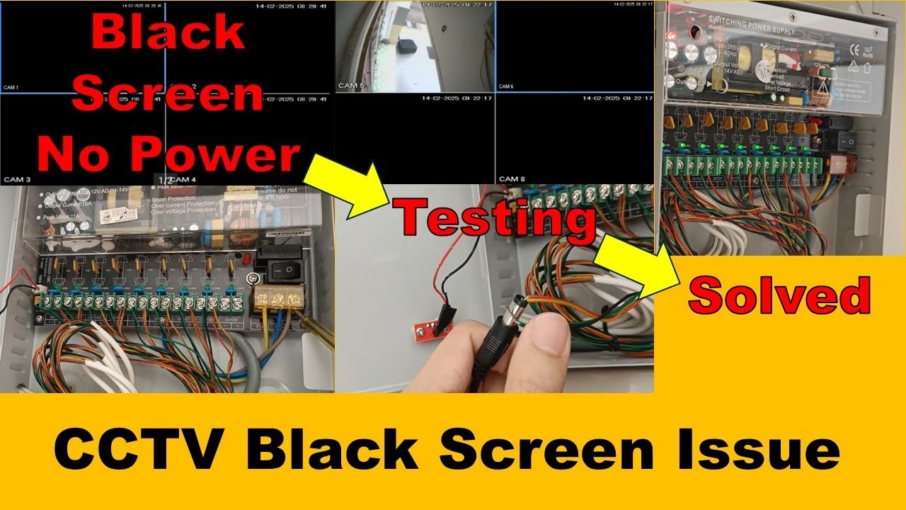 Guide to fixing CCTV black screen issue (but timer and playback is ...