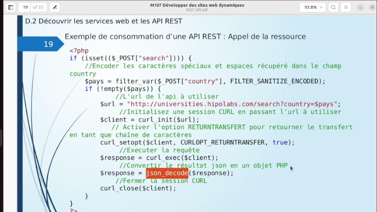 PHP TP : REST API (Consommation d'un API) - YouTube