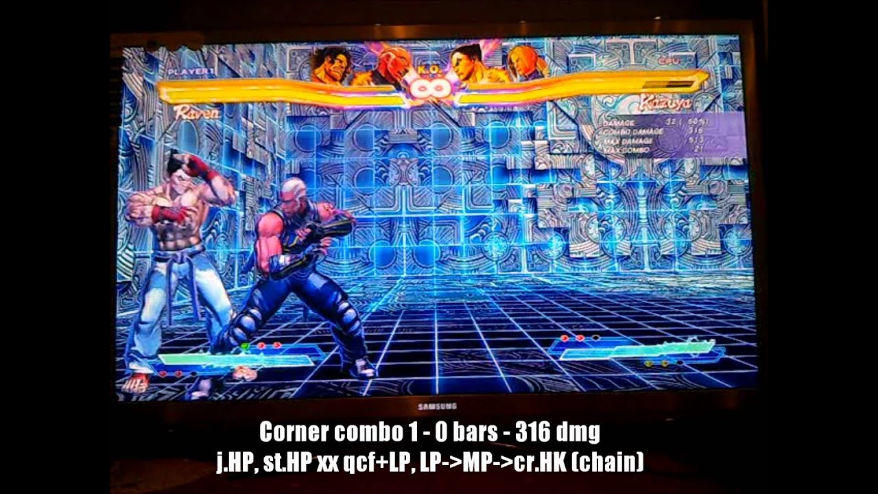 Raven Street Fighter X Tekken Hour 1 combos by sephi22 - YouTube