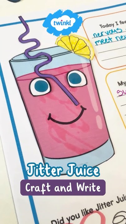 First Day Jitters Activity for Students | Jitter Juice Craft for Back ...