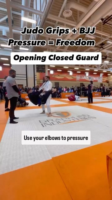 Judo Grips and Breaking Closed Guard in BJJ #wrestling #martialarts # ...