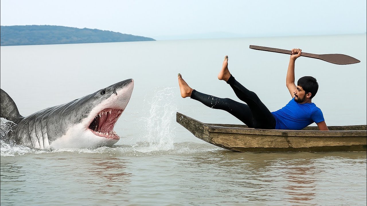 Fishermen Face Deadly Shark Attack In The Open Ocean 3 #shark #fish # ...