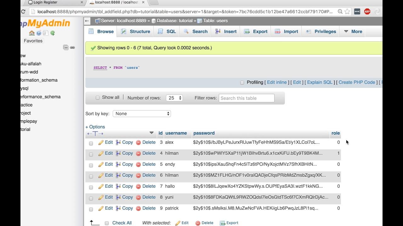 #17. Admin dan User ( Membuat Sistem Login dan Register ) - YouTube