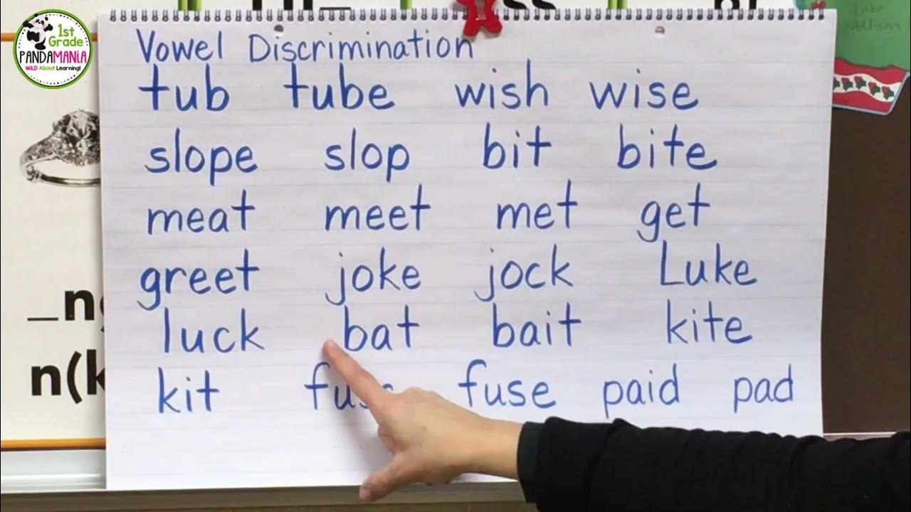 Teach Vowel Discrimination Using Charts - YouTube