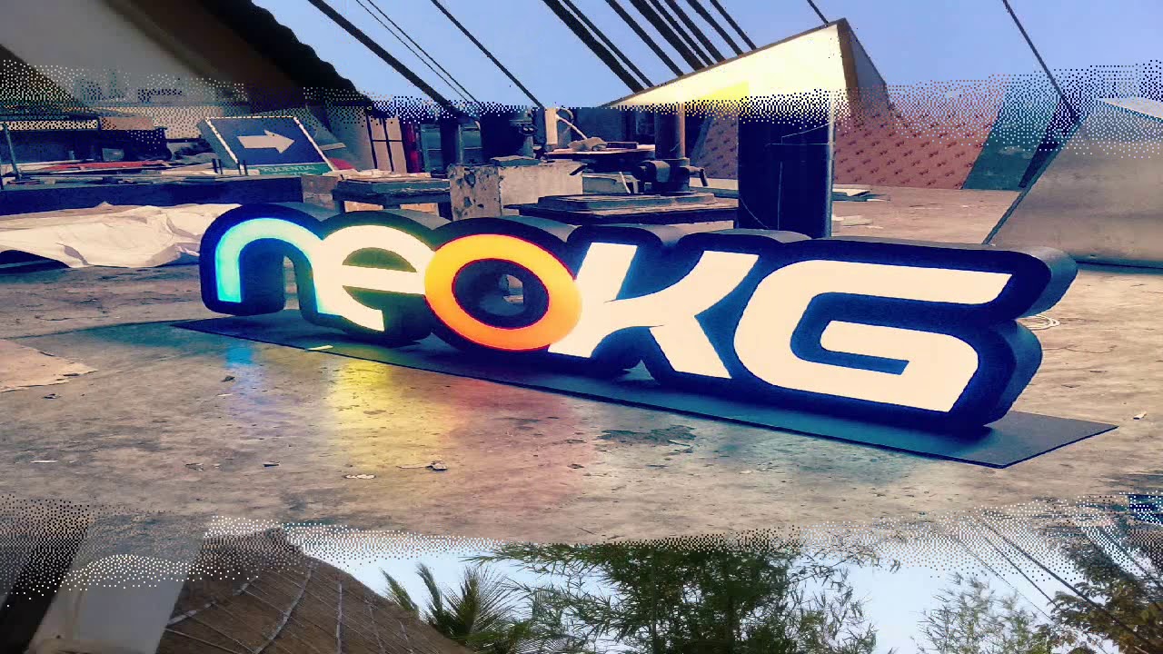 Pembuatan Neon Box Tangerang | 081285535200 - YouTube