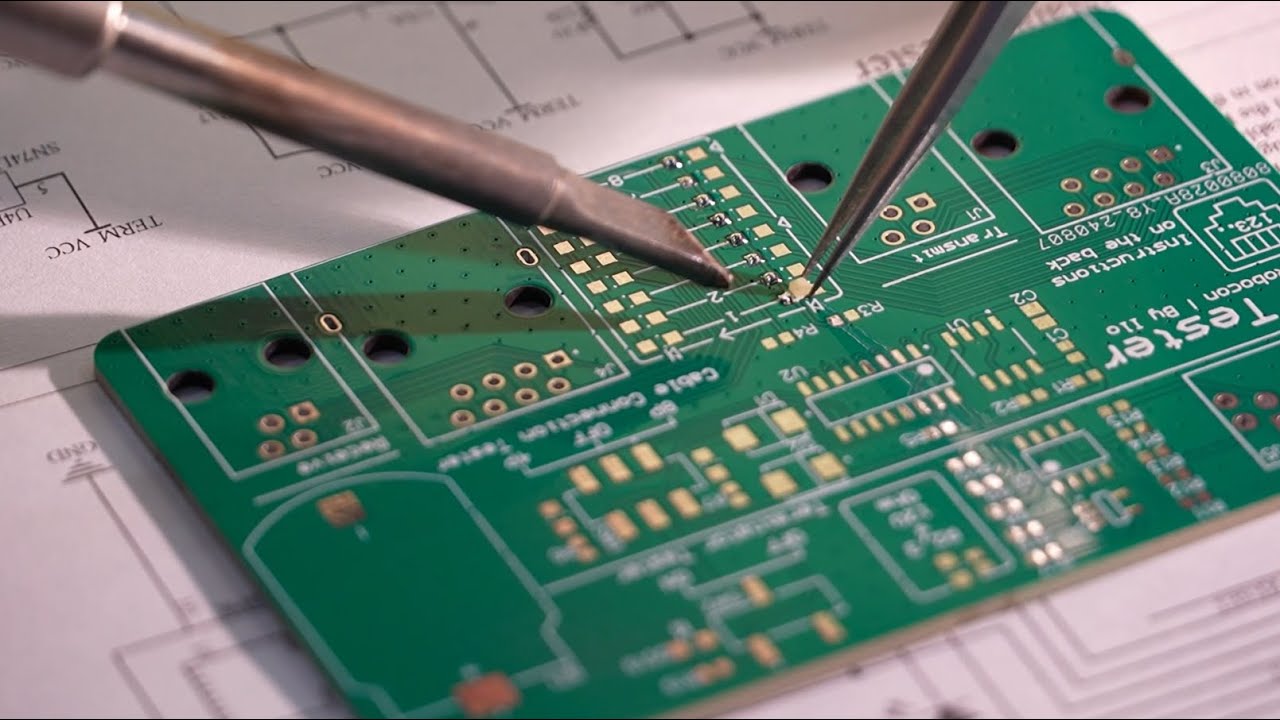 Guy with mid soldering skills assembles PCB - YouTube