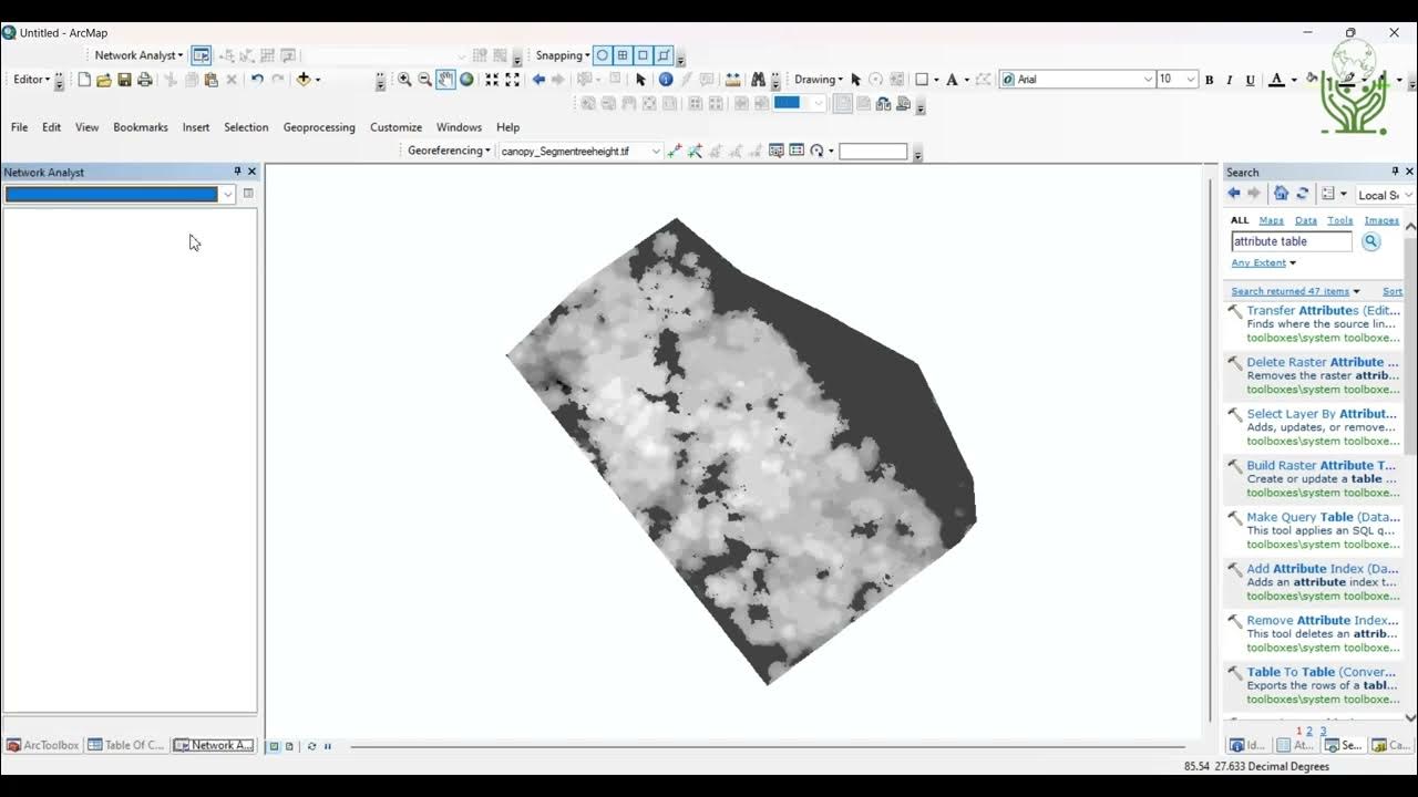 Building Raster Attribute Table | How to create attribute table of Raster Data / Image ...