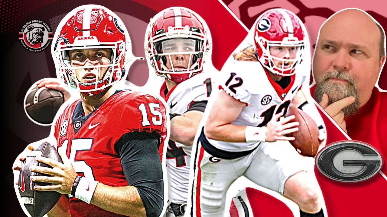 Georgia Bulldogs QB Battle: Beck, BVG, and Gunner #georgiafootball # ...