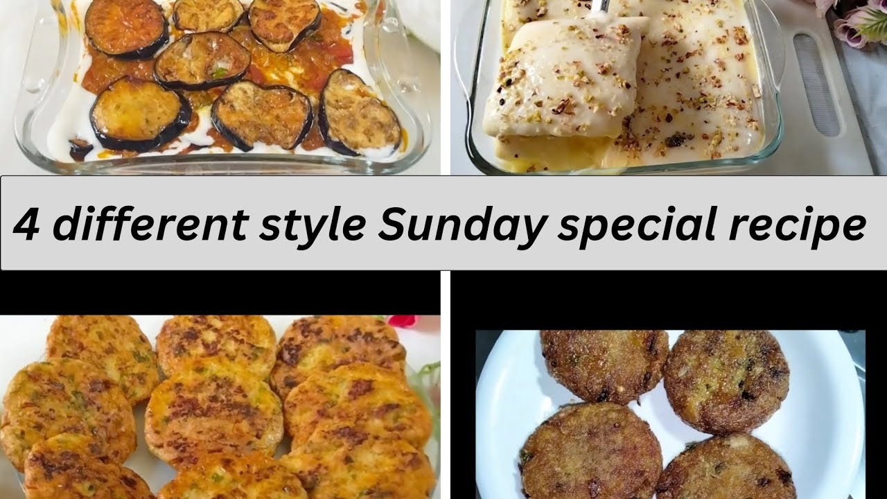 4 different style Sunday special recipe| Sunday recipe| recipe by ...