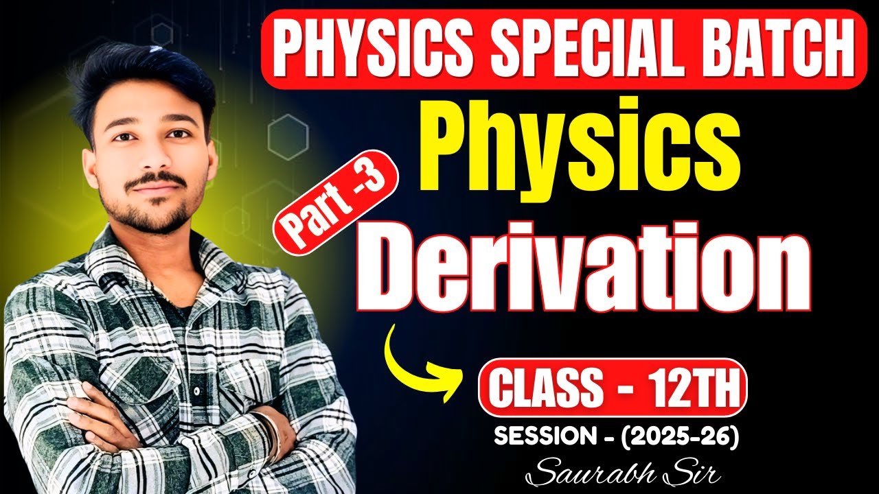 Electric Capacitor | Derivation Part 3 Explained | Physics Class 12 ...
