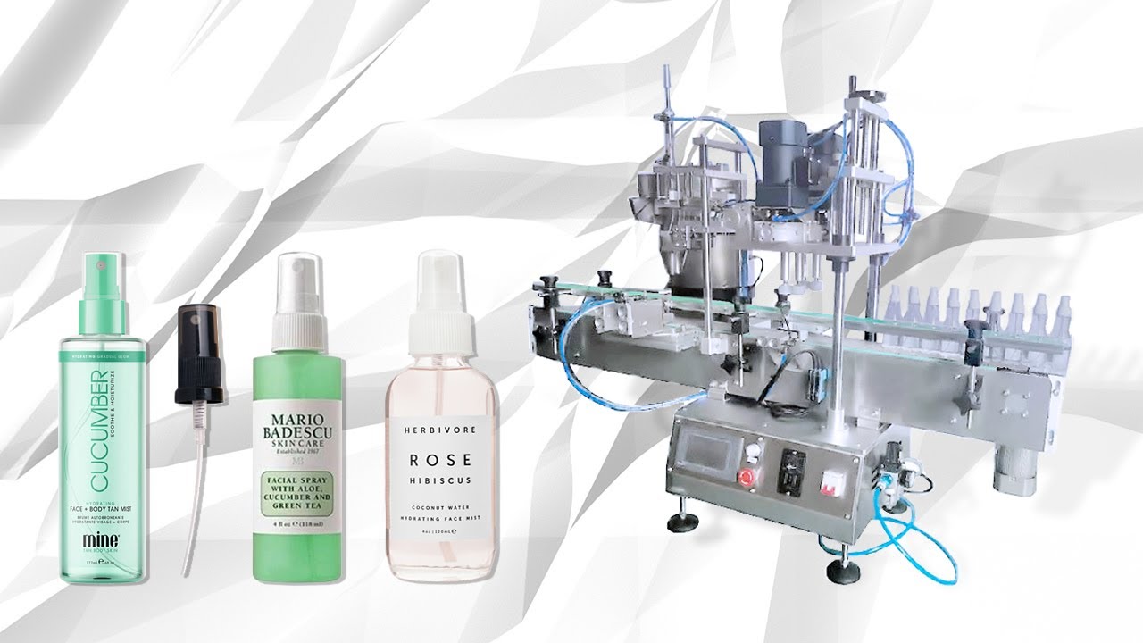 Hengyuan | Table Top Spray Lid Bottle Capping Machine | HYXG-4CT - YouTube