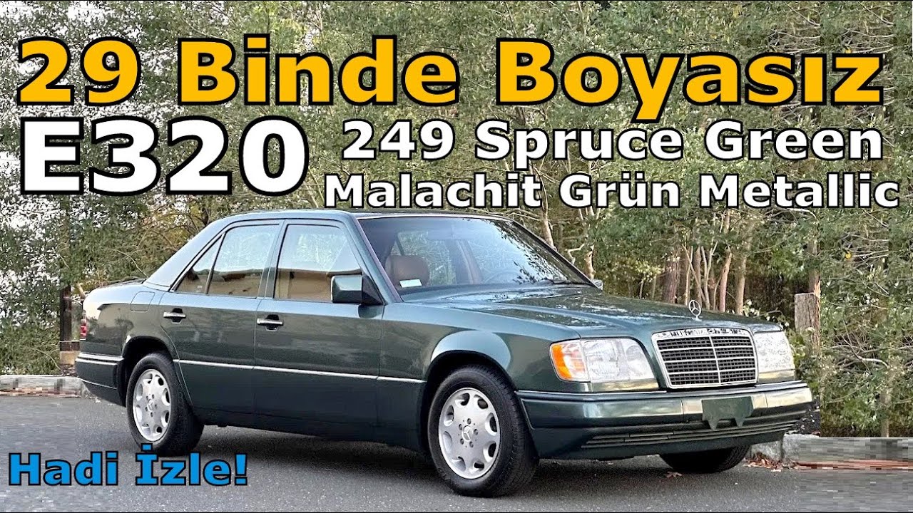 MERCEDES-BENZ W124 COLOR CATALOG 249 SPRUCE GREEN - YouTube