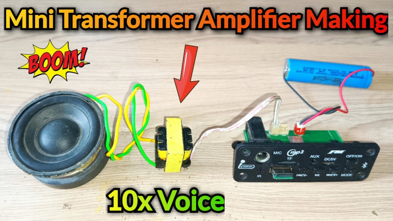 Transformer Amplifier Making At Home | TSBTOO3 | Bluetooth Amplifier ...