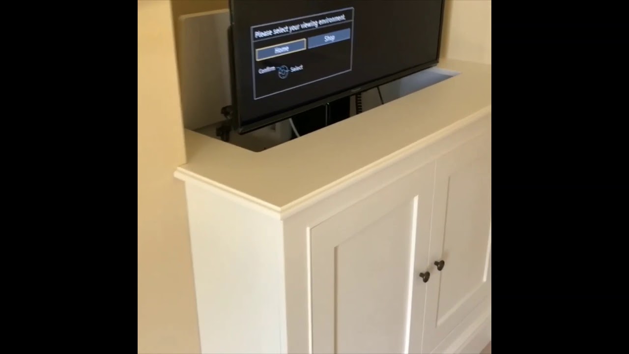 TV cabinet built in with radiator cover - YouTube