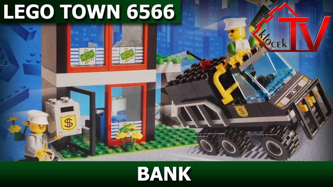 Lego Town 6566 Bank - YouTube
