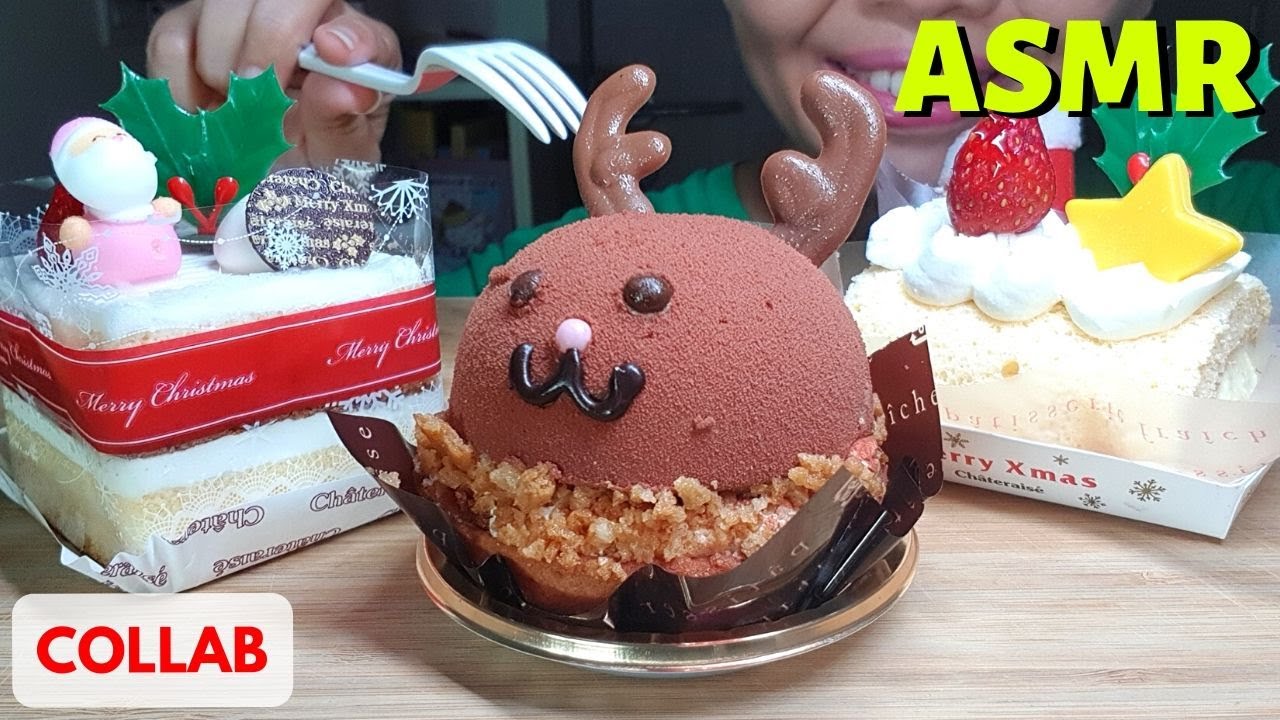 ASMR Christmas Cakes | SaltedCaramel ASMR Collab 👍 | Countdown to ...