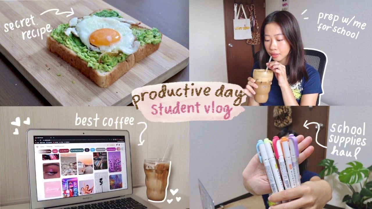 student vlog | how i prep for online classes + school supplies haul ...