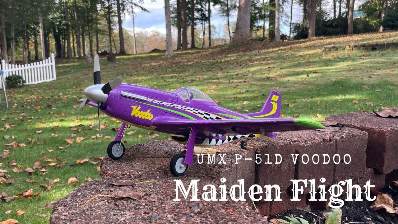 E-Flite UMX P-51D Voodoo Maiden Flight - YouTube