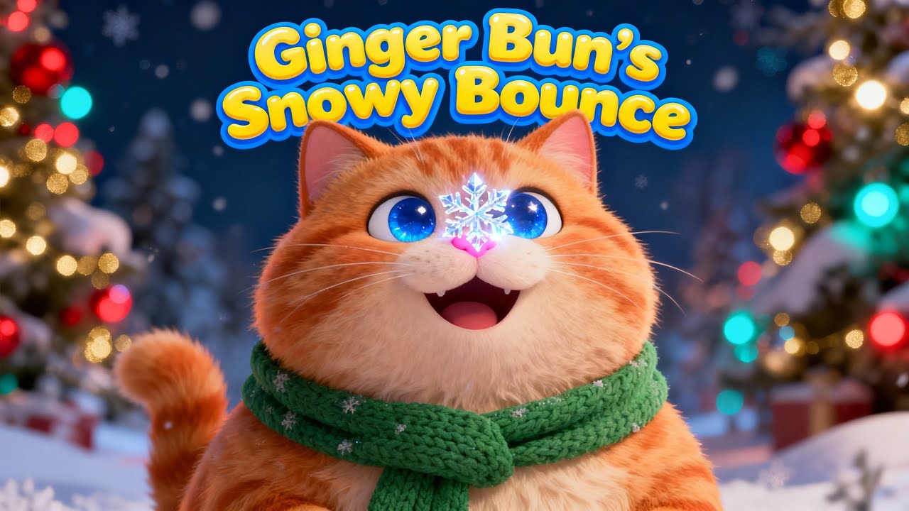 Wiggle & Jump! ️ Snowy Winter Workout with Ginger Bun 🐱 Kids Songs ...