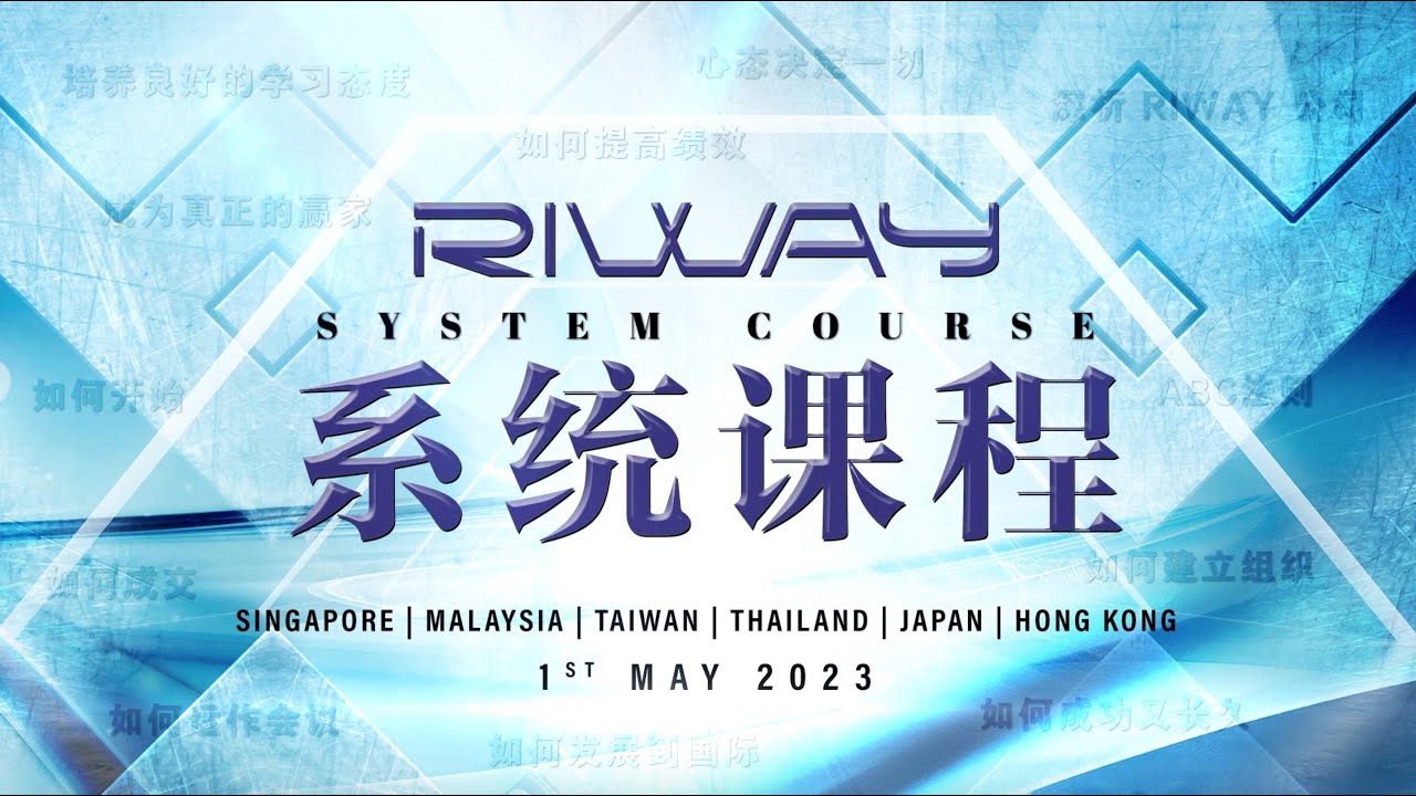 “RIWAY System Course” - May 2023 - YouTube