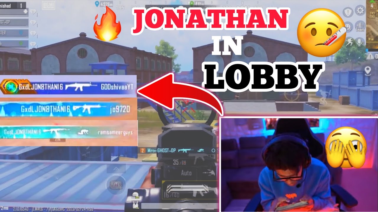 🔥Jonathan in Lobby 🤒 ️ Jonathan doing live stre on youtube ️#youtube #video #jonathan #jony ...