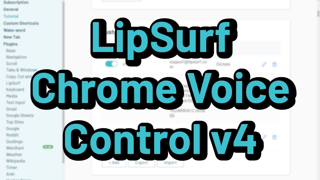 LipSurf v4.0 New Features - Auto dictation, Better Custom Shortcuts, Tag Numbers and More! - YouTube