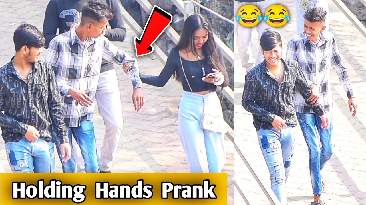 Holding Strangers Hand Prakash Peswani Prank Youtube
