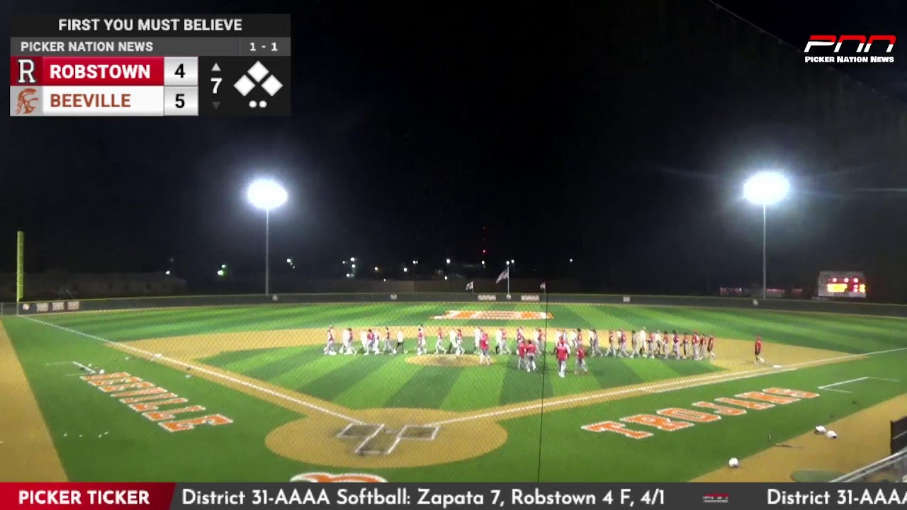 Non-District Baseball: Robstown Cotton Pickers @ Beeville Trojans - YouTube