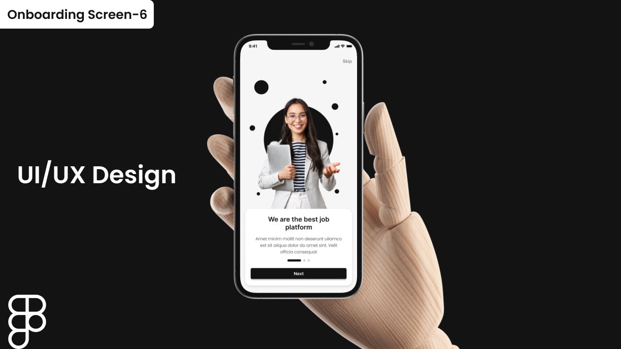 App Onboarding Screens (UI&UX design) - Figma tutorial | 06 ...