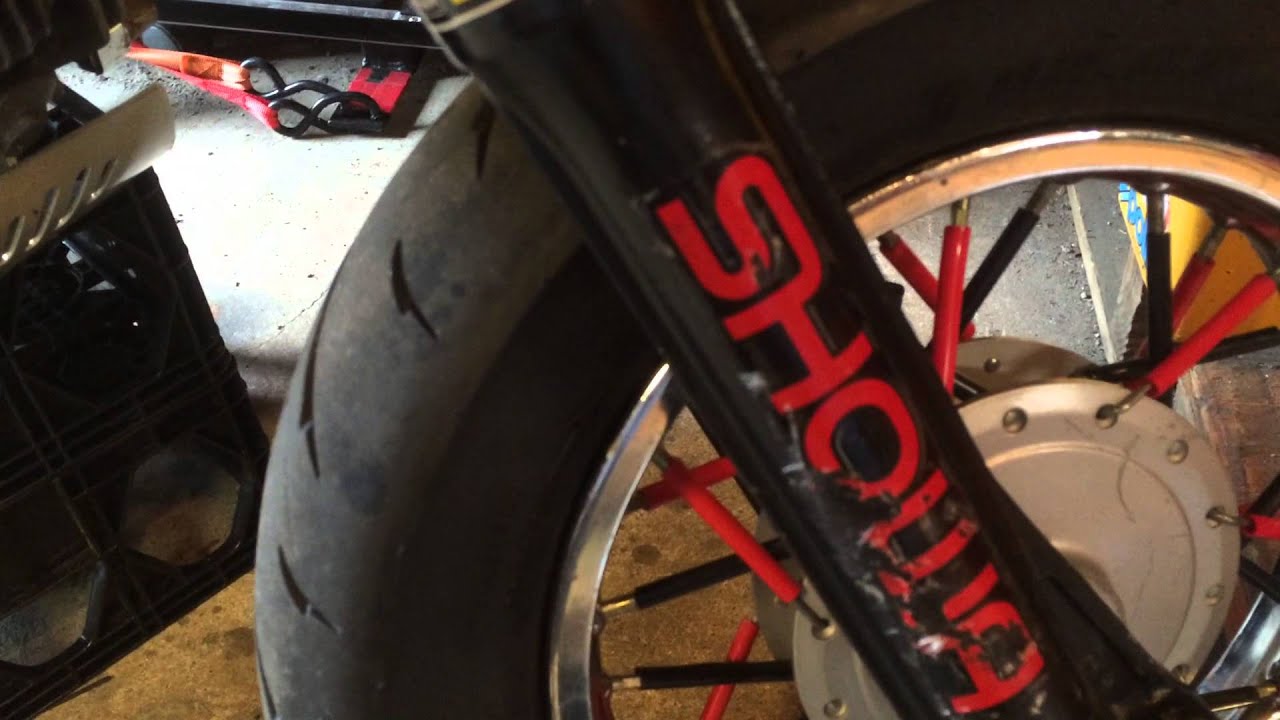 My laps transponder holder on pit bike - YouTube