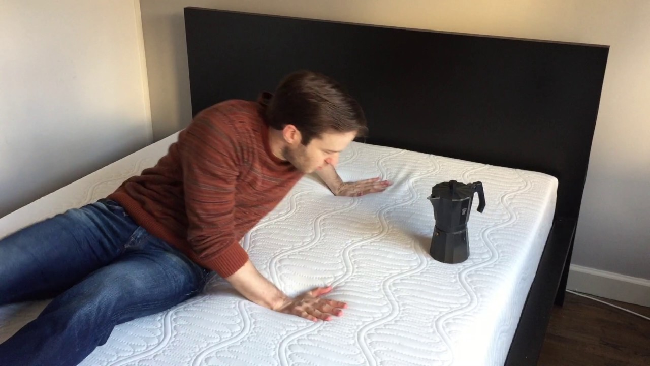 eLuxurySupply Mattress Motion Transfer - YouTube
