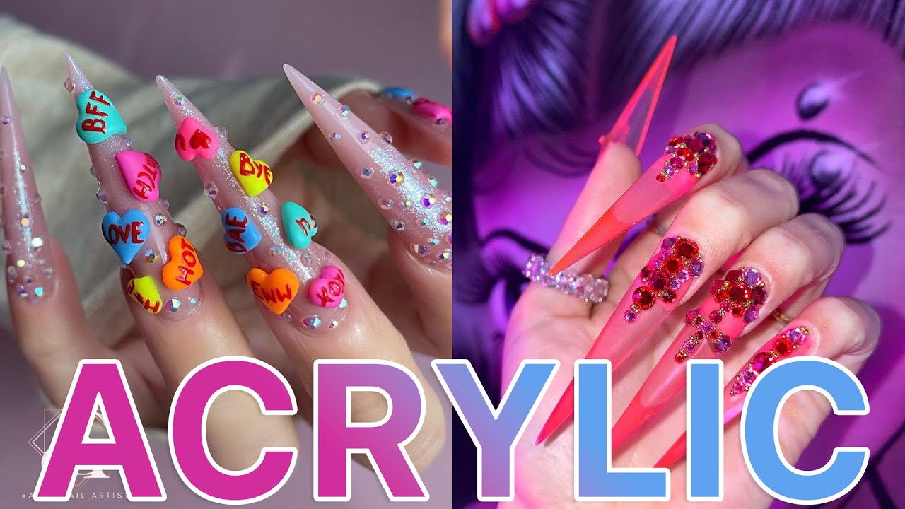 303 Amazingly Beautiful Acrylic Nail Art Designs Tutorial Ideas ...