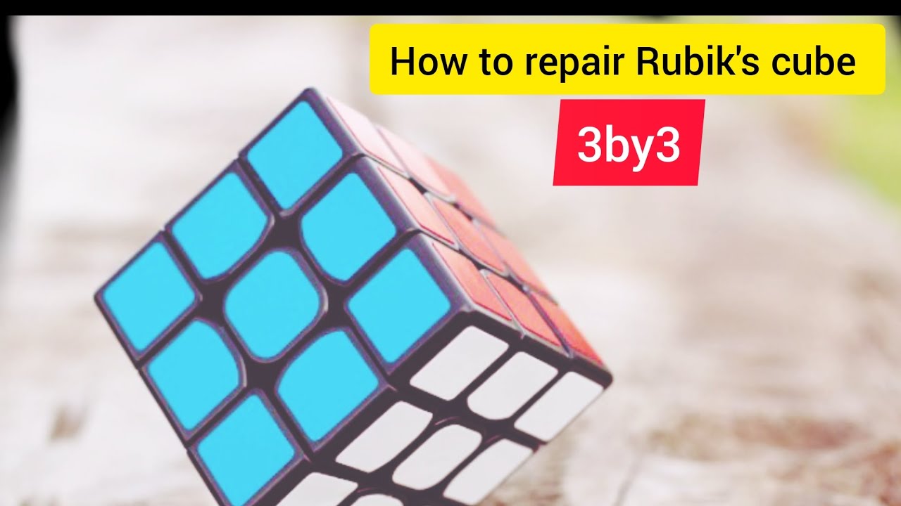 How to fix a broken cube 3by3 - YouTube